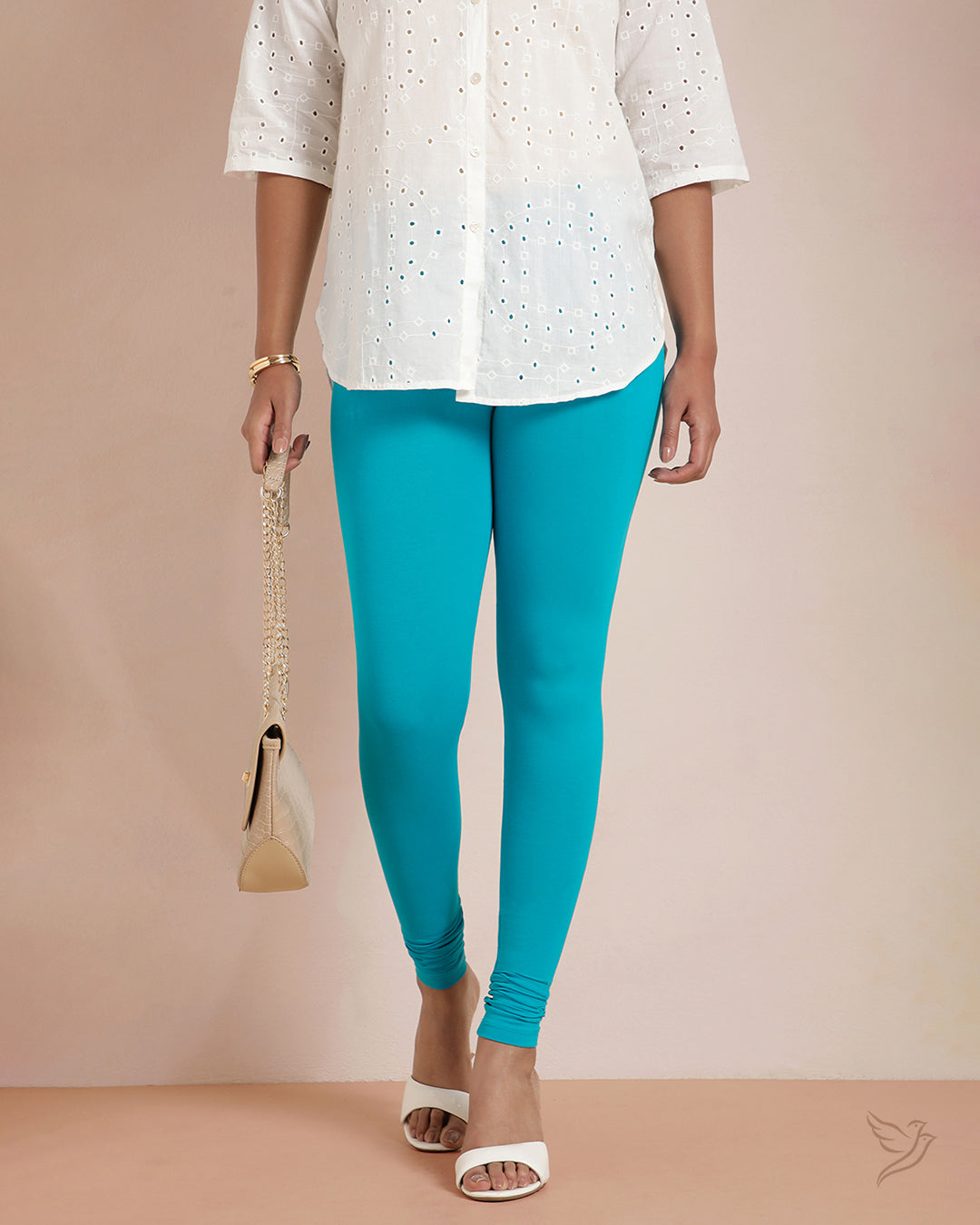 Grand Turquoise Churidar legging