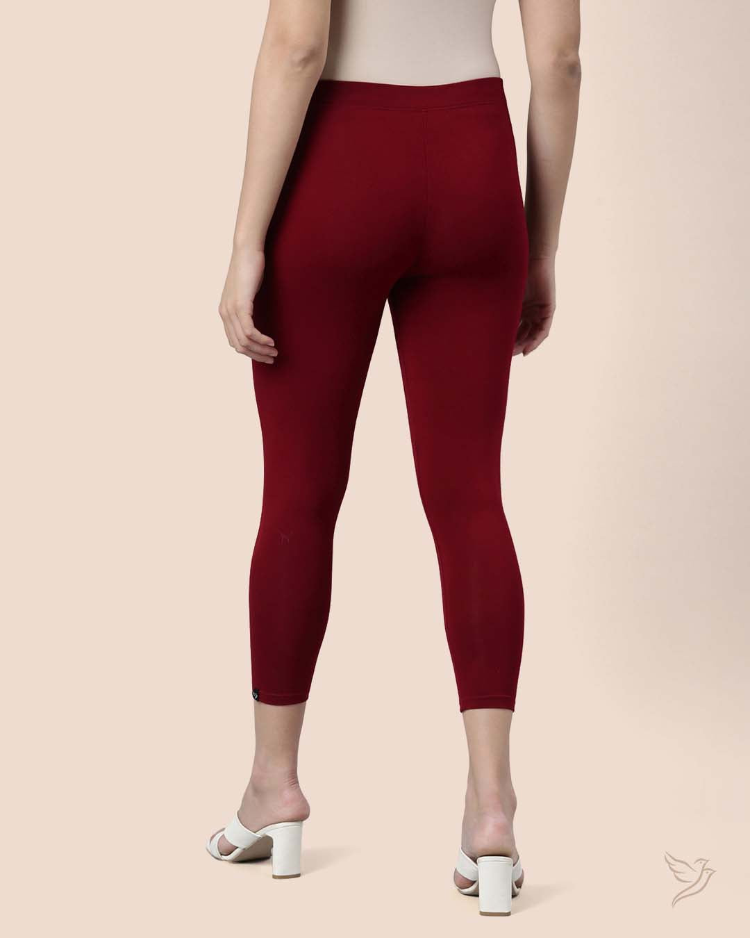 Buy Cherry Berry Women Stylish High Ankle Legging Online