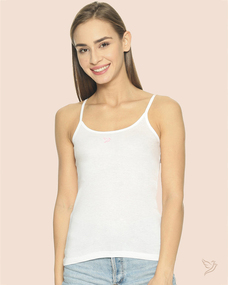 Cami with Adjuster - Pearl White