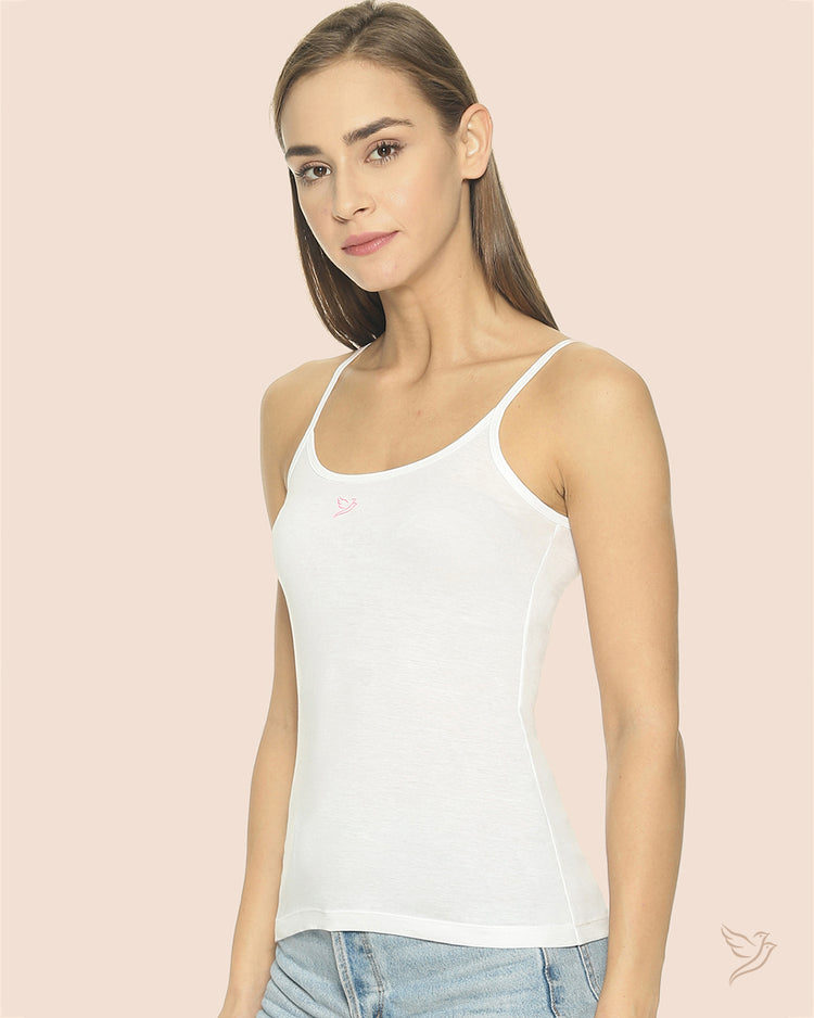 Cami with Adjuster - Pearl White